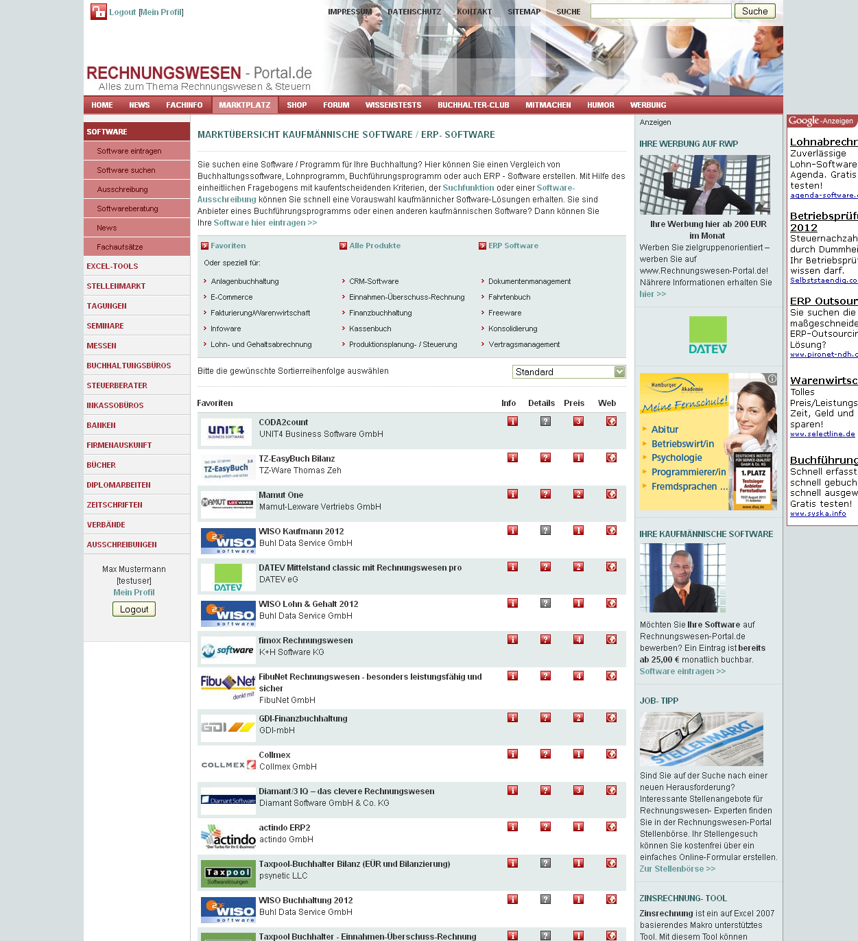 Ihr Eintrag ist online